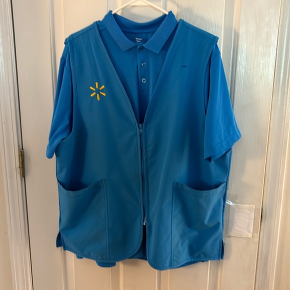 walmart | Shirts | Walmart Employee Associate Uniform Polo And Vest ...